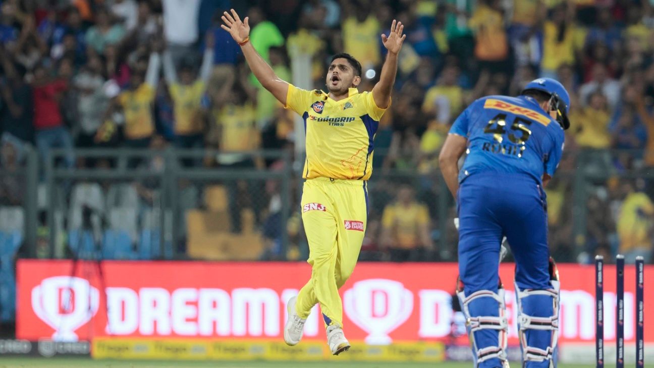 Deshpande's rise from being CSK's net bowler to bowling tough overs in ...