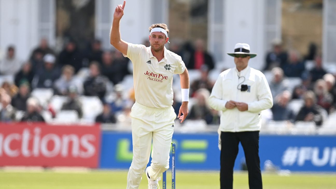 Trent Bridge to rename Pavilion End in honour of Stuart Broad - ESPN