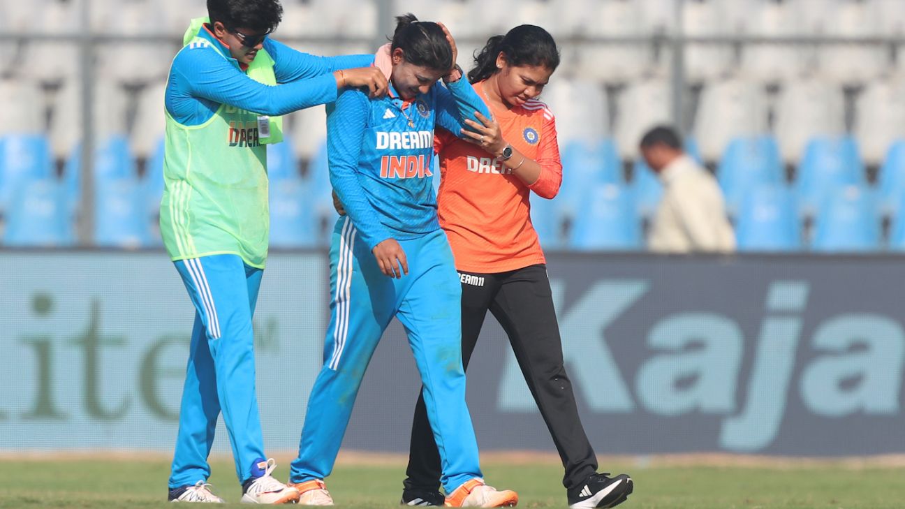 Harleen Deol named concussion replacement for Sneh Rana - ESPN