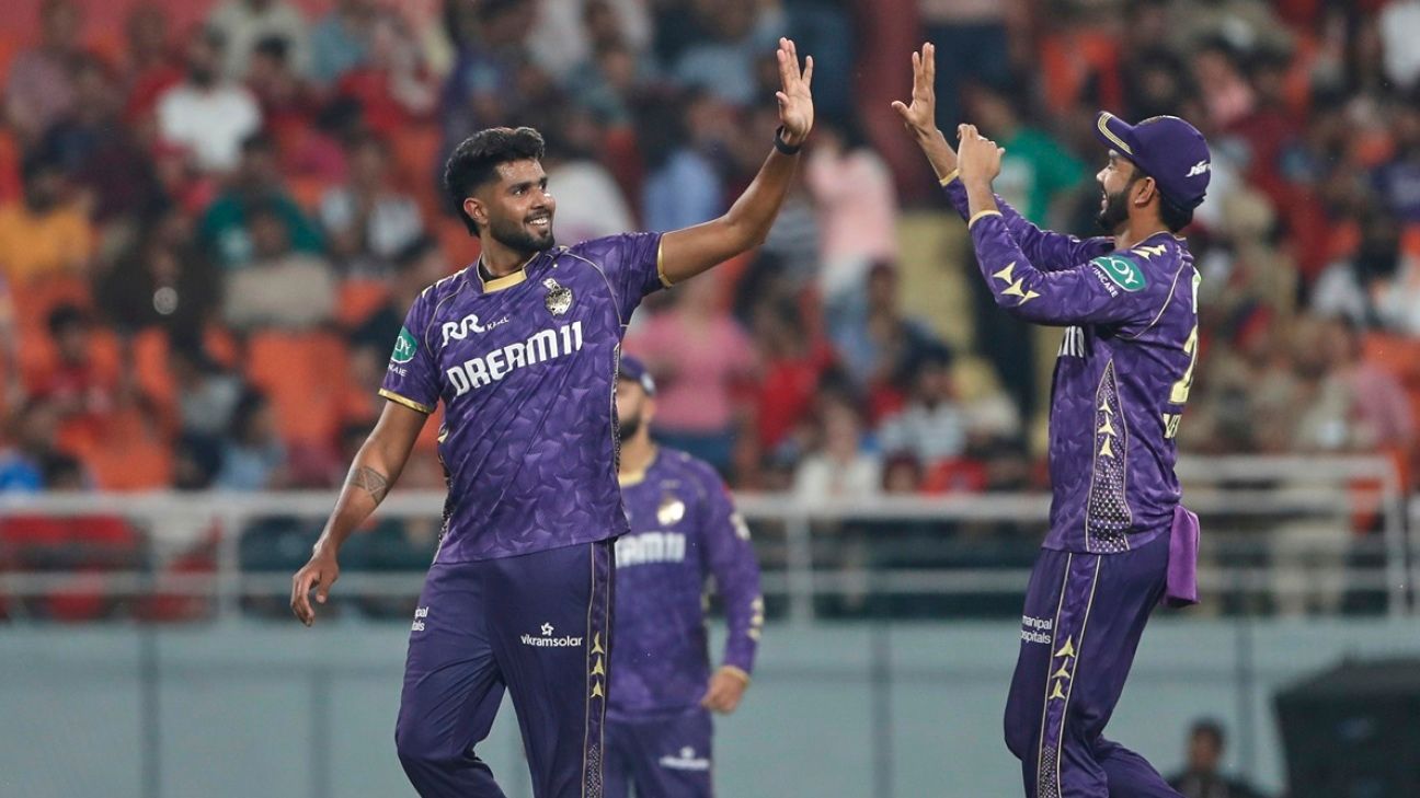 Rana, Varun and Narine skittle PBKS for 111 - ESPN