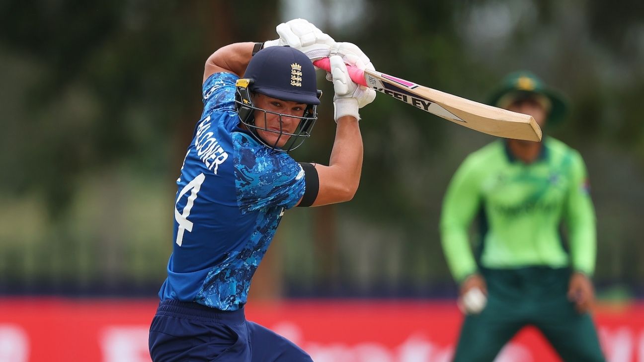 U-19 World Cup: Falconer fifty rescues England; Hogan's 115 leads ...