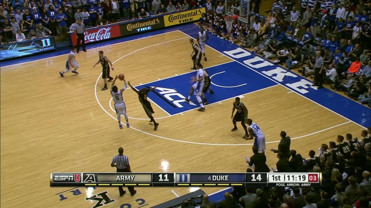 1H DUKE T. Jones made Three Point Jumper. Assisted by G. Allen. - ESPN ...