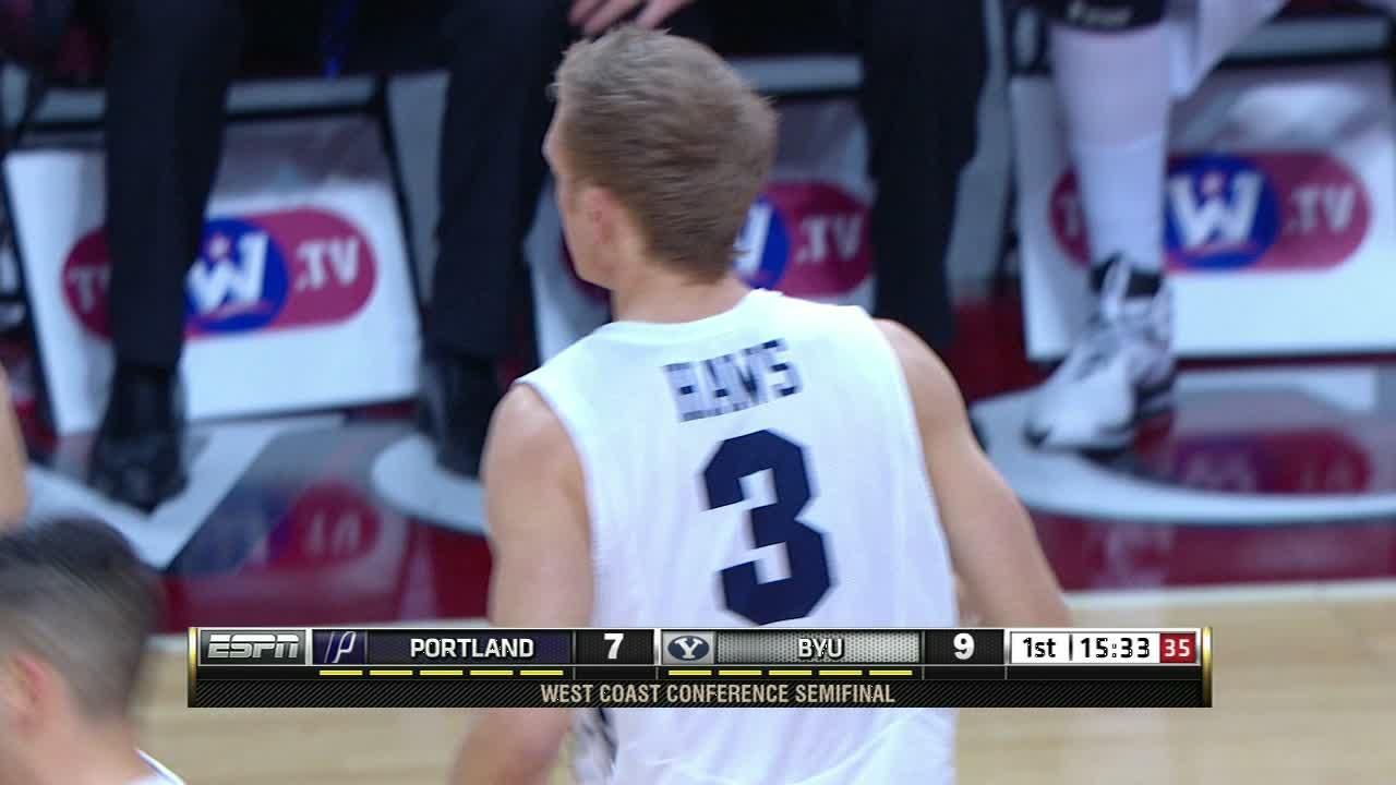 1H BYU T. Haws made Jumper. Assisted by K. Collinsworth. - ESPN Video