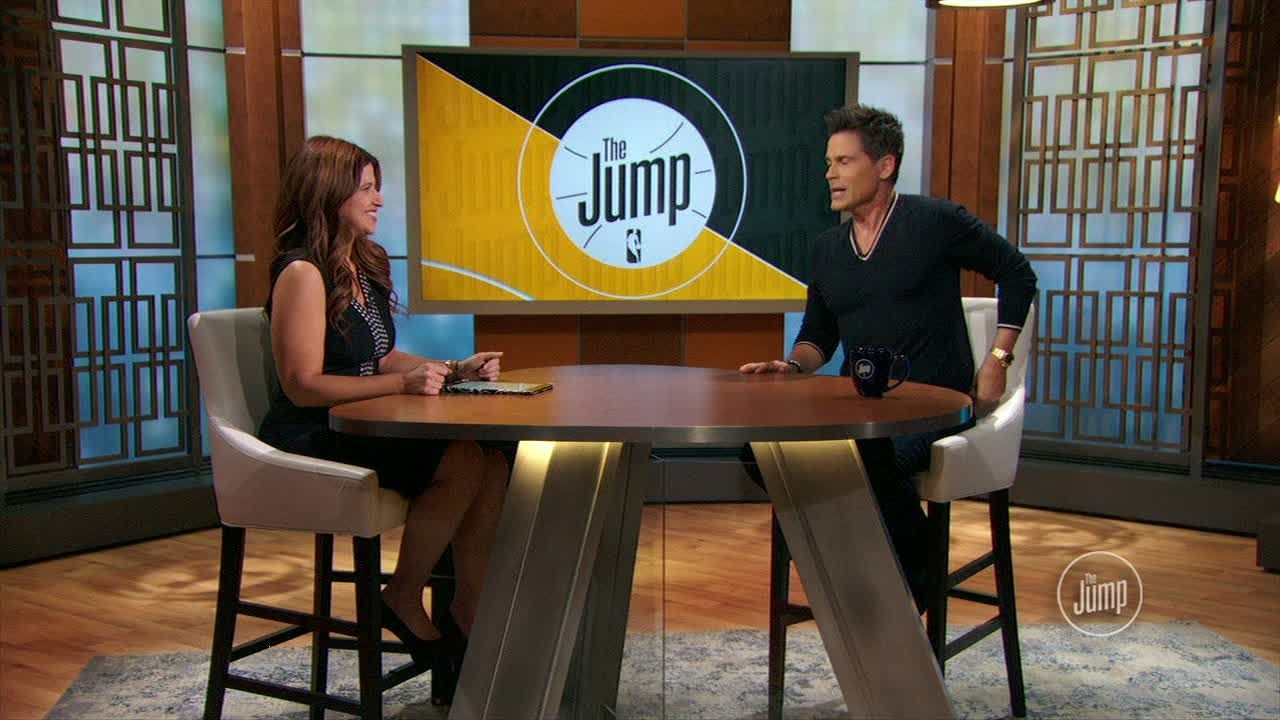 Rob Lowe's courtside "Drake" moment - ESPN Video