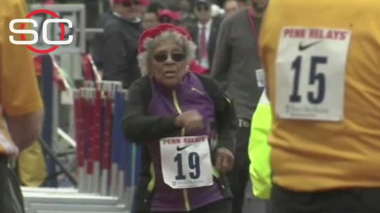 100-year-old sprinter sets world record - ESPN Video