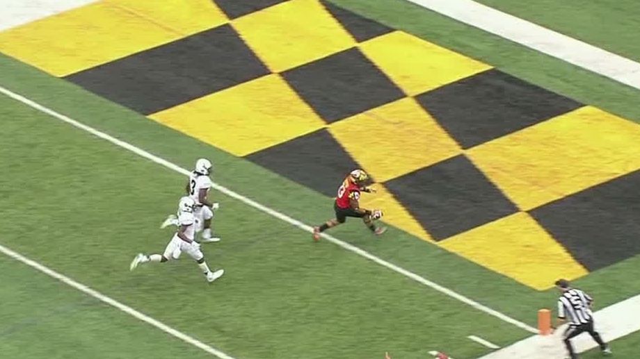 Maryland freshman scores TD in four straight games on 62-yard run ...