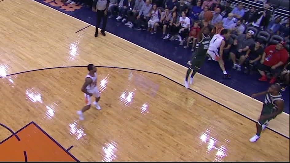 Liggins beats the shot clock, puts Bucks ahead late - ESPN Video