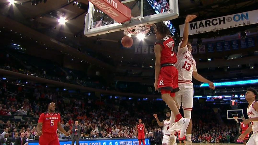 Sanders makes the dagger for the Scarlet Knights - ESPN Video