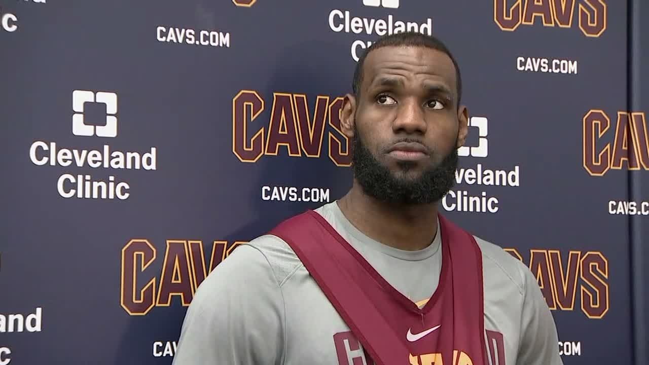LeBron not ready to talk about Celtics - ESPN Video