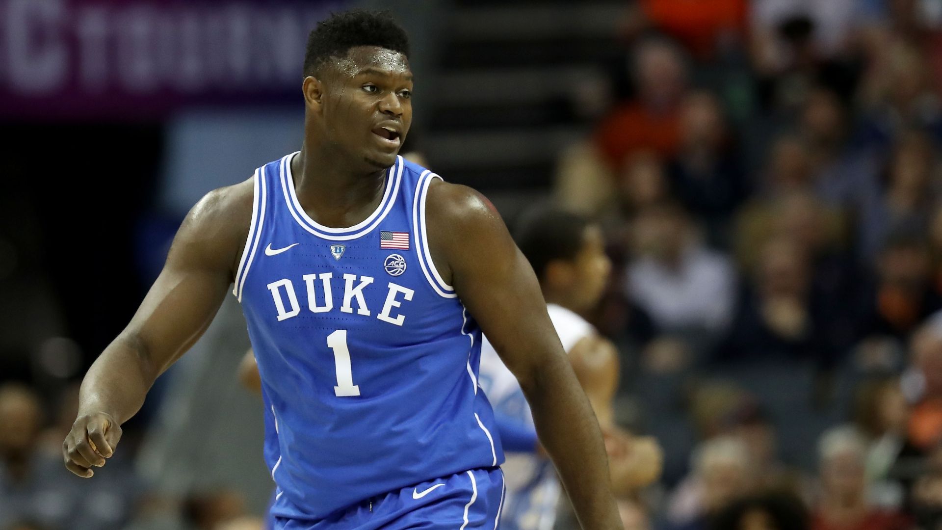 Zion, Duke tied with UNC at the half - ESPN Video