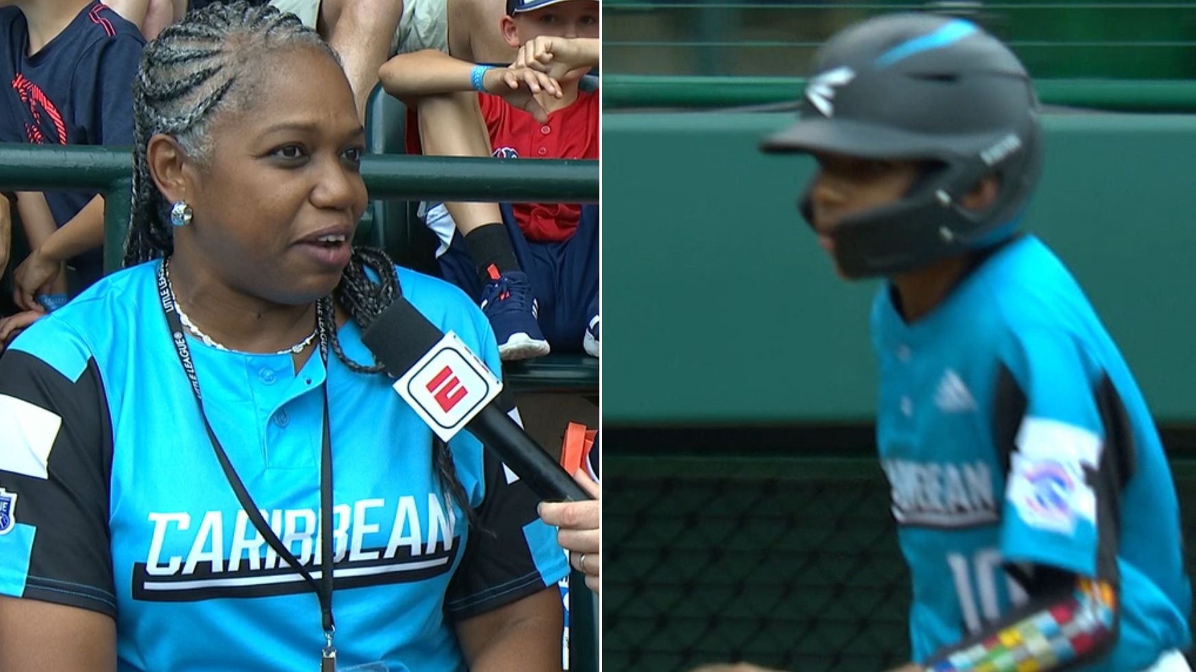 Little league mom through the roof after son's grand slam - ESPN Video