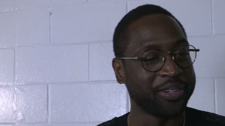 D-Wade knows what moment he'd choose as a statue in Miami - ESPN Video