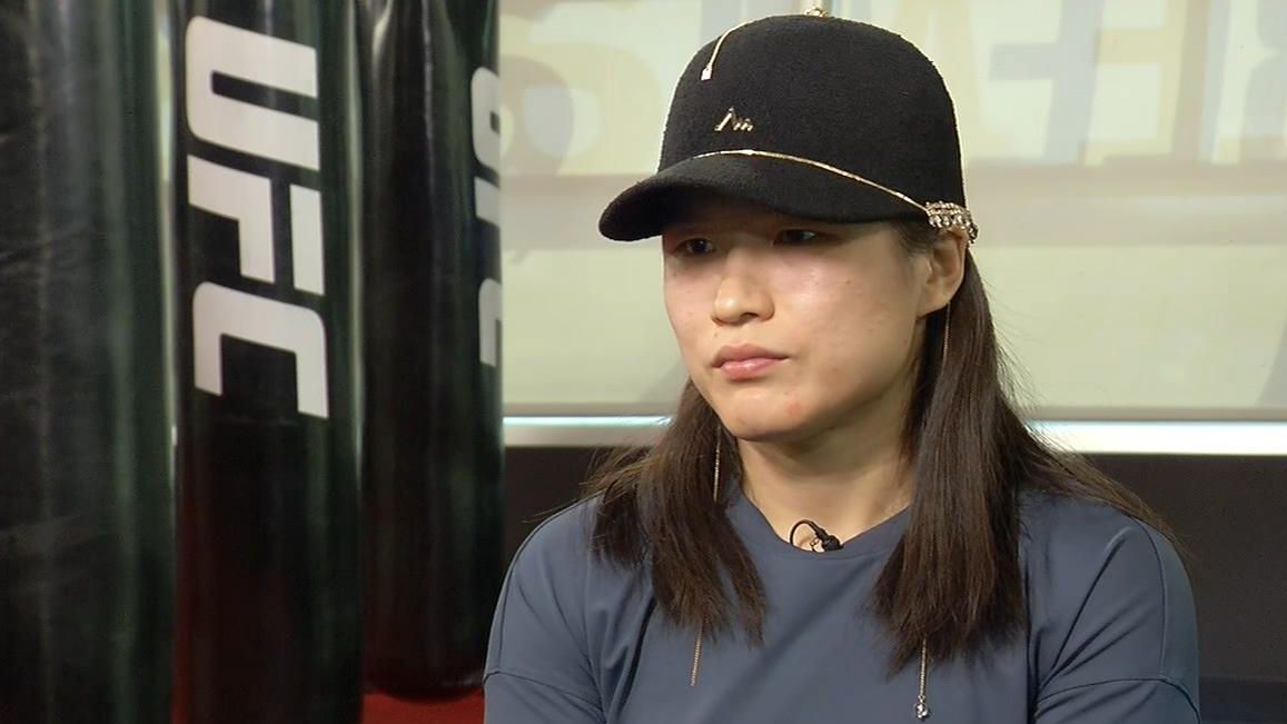 Zhang Weili describes journey from China to United States - ESPN Video
