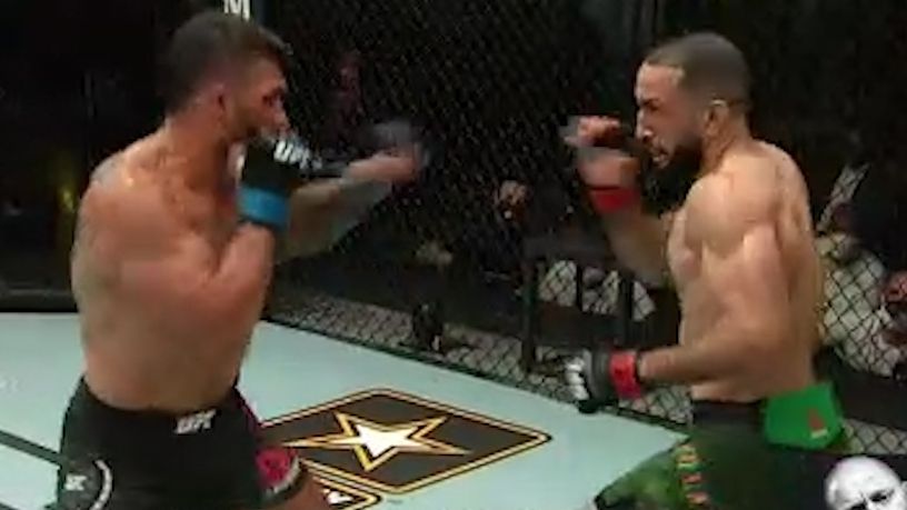 Belal Muhammad and Lyman Good exchange blows in second round - ESPN Video