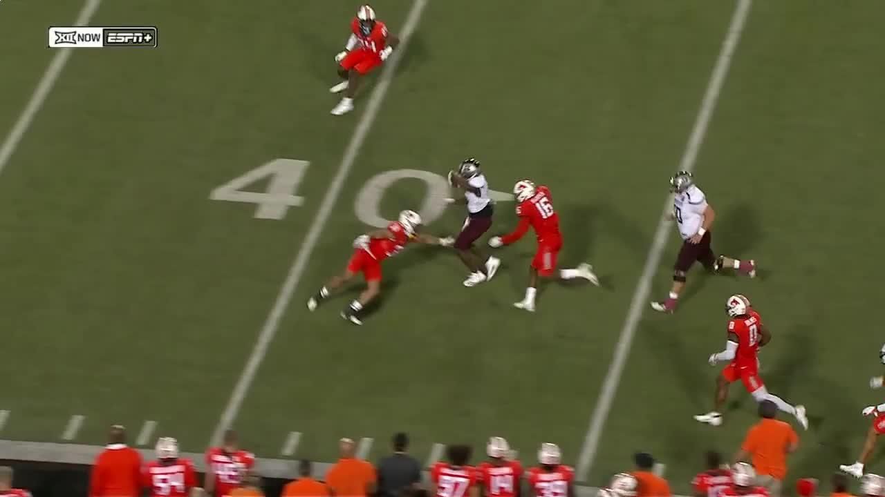 Kevon Latulas breaks off 30-yard carry vs. Oklahoma State Cowboys ...