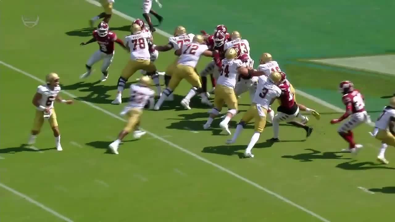 End Zone! Travis Levy scores 2-yard Rushing TD vs. Temple - ESPN Video