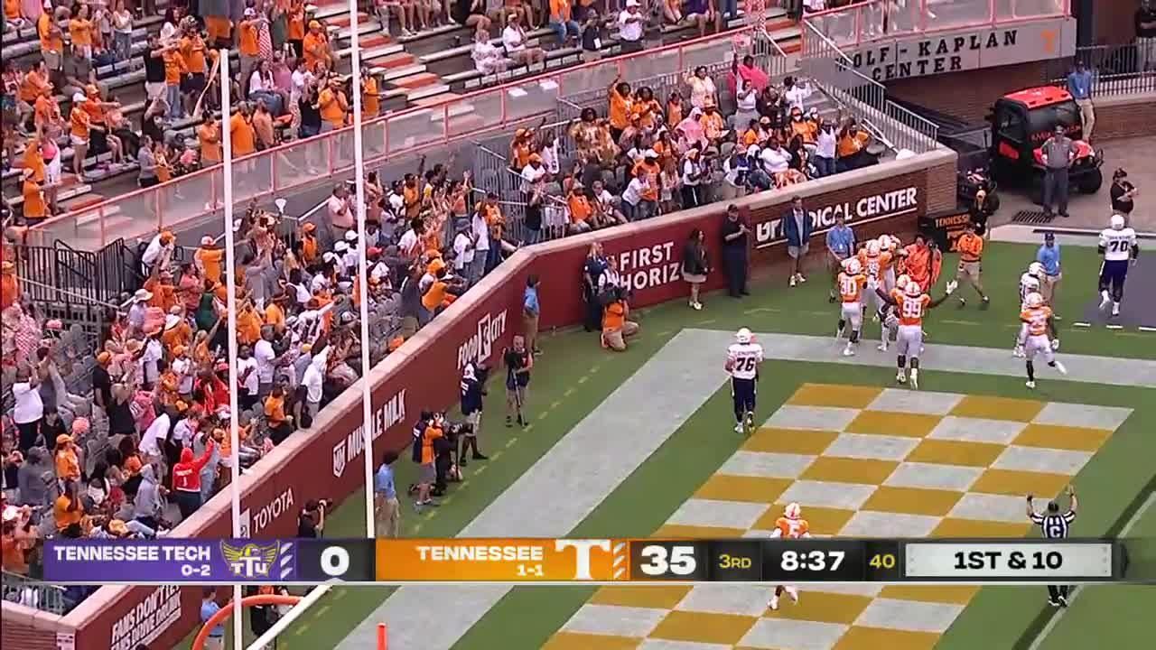 Tennessee scores eight touchdowns in rout of Tennessee Tech - ESPN Video