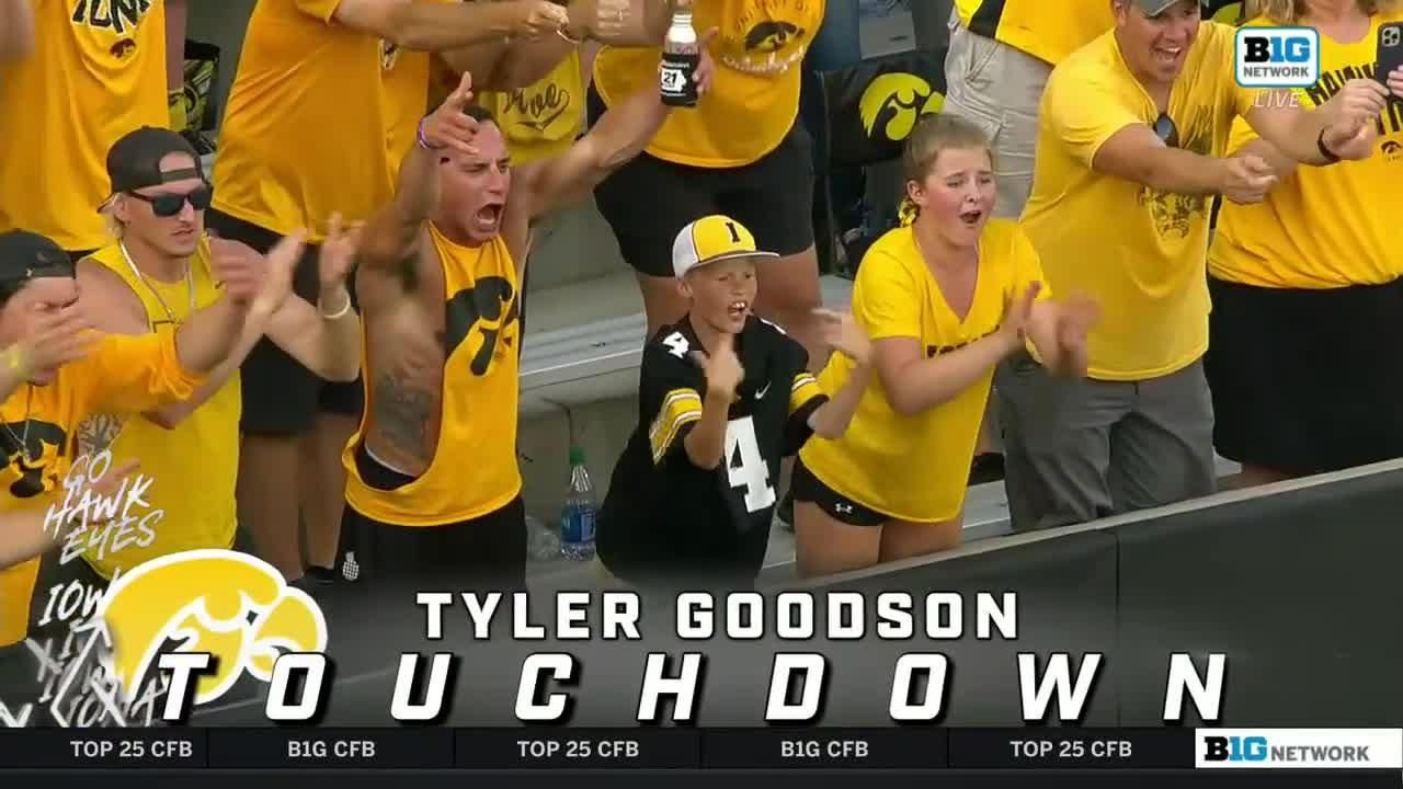 Tyler Goodson crosses goal-line for 2-yard Rushing touchdown - ESPN Video
