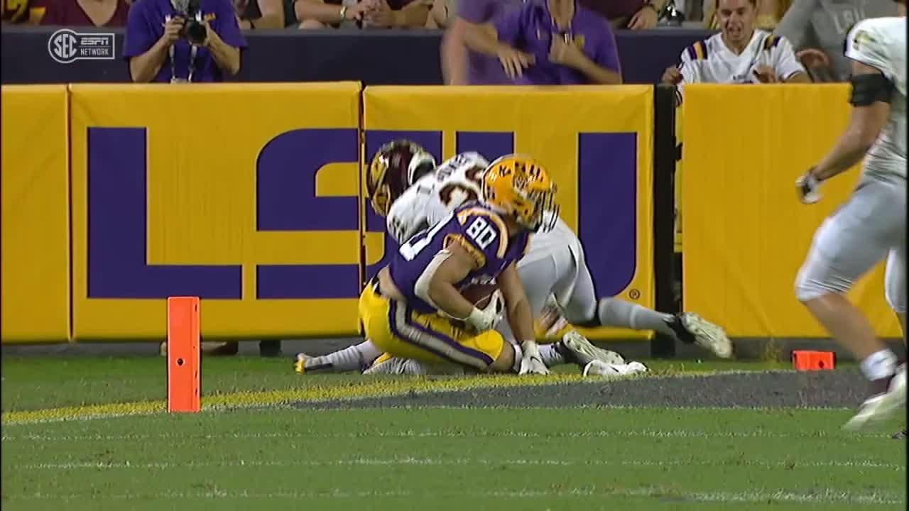Jack Bech makes the grab for 20-yard receiving touchdown - ESPN Video