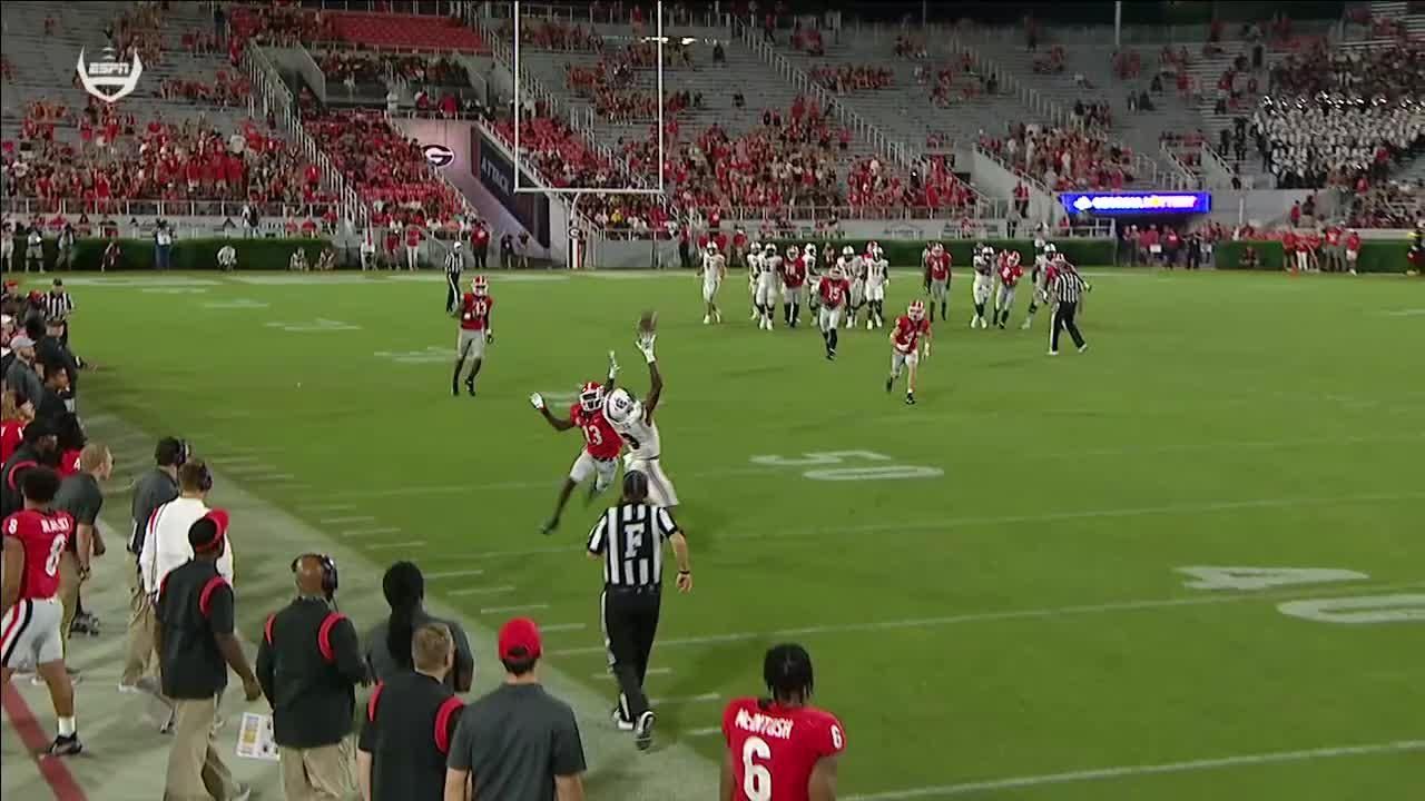 Jalen Brooks makes impressive one-handed grab - ESPN Video