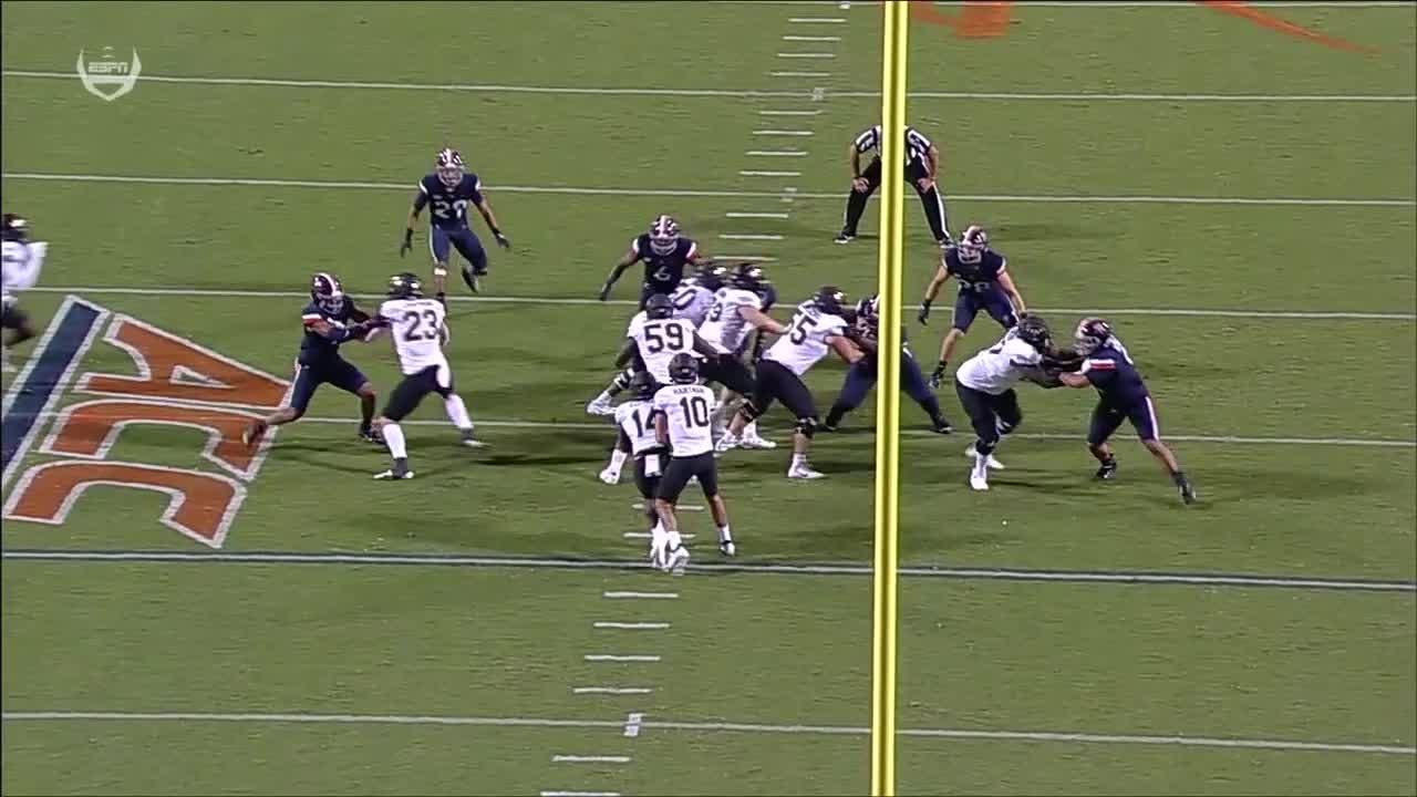 Justice Ellison powers past defense for 63-yard rush - ESPN Video