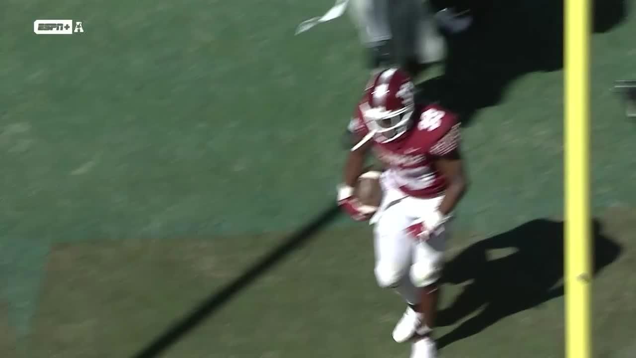 Kyle Dobbins crosses goal-line for 5-yard Rushing touchdown - ESPN Video