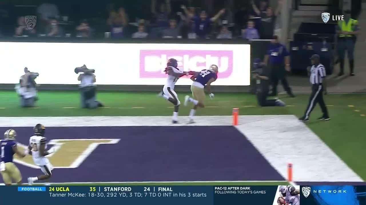 Jalen McMillan makes leaping TD grab for Washington - ESPN Video