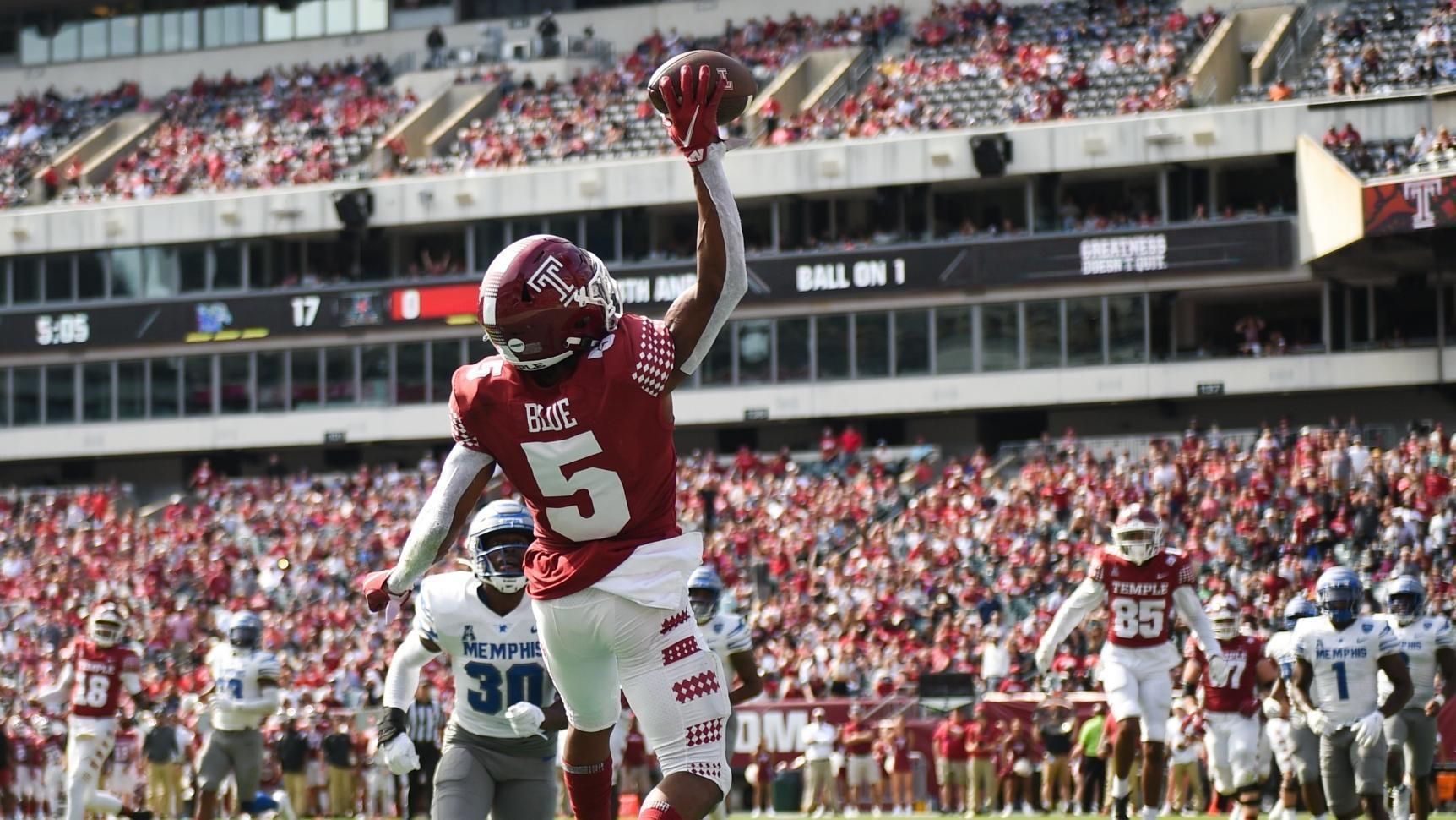 Jadan Blue makes amazing 1-handed grab for a Temple TD - ESPN Video