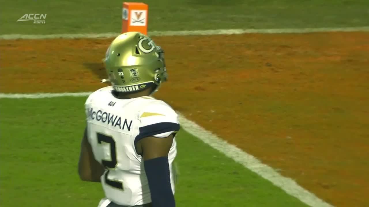 Georgia Tech strikes first with 36-yard pitch-and-catch TD - ESPN Video