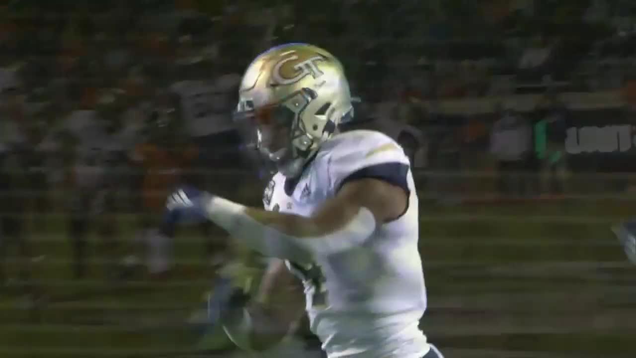 Georgia Tech extends their lead with powerful 3-yard rushing TD - ESPN ...