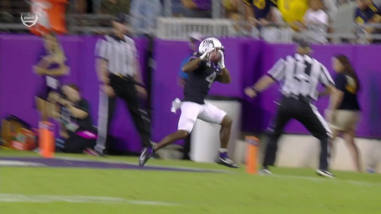 Taye Barber hauls it in for 5-yard TCU TD - ESPN Video