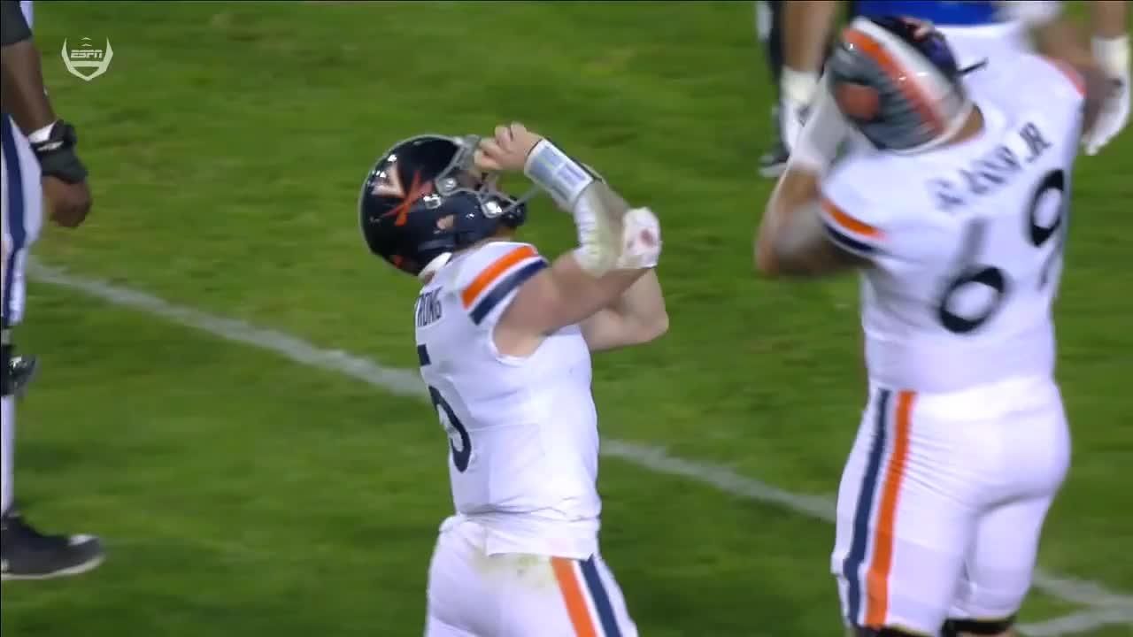 Armstrong completes a pass to Kemp to give Virginia the lead - ESPN Video