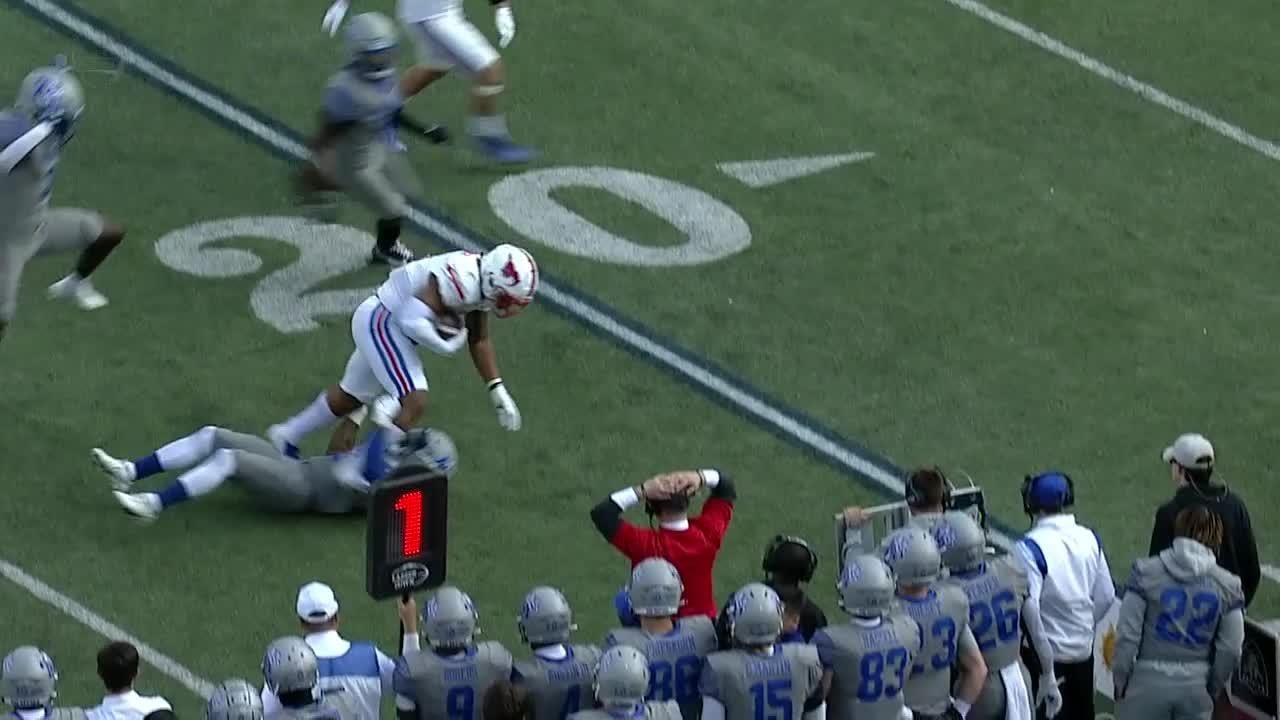 SMU makes timely interception - ESPN Video