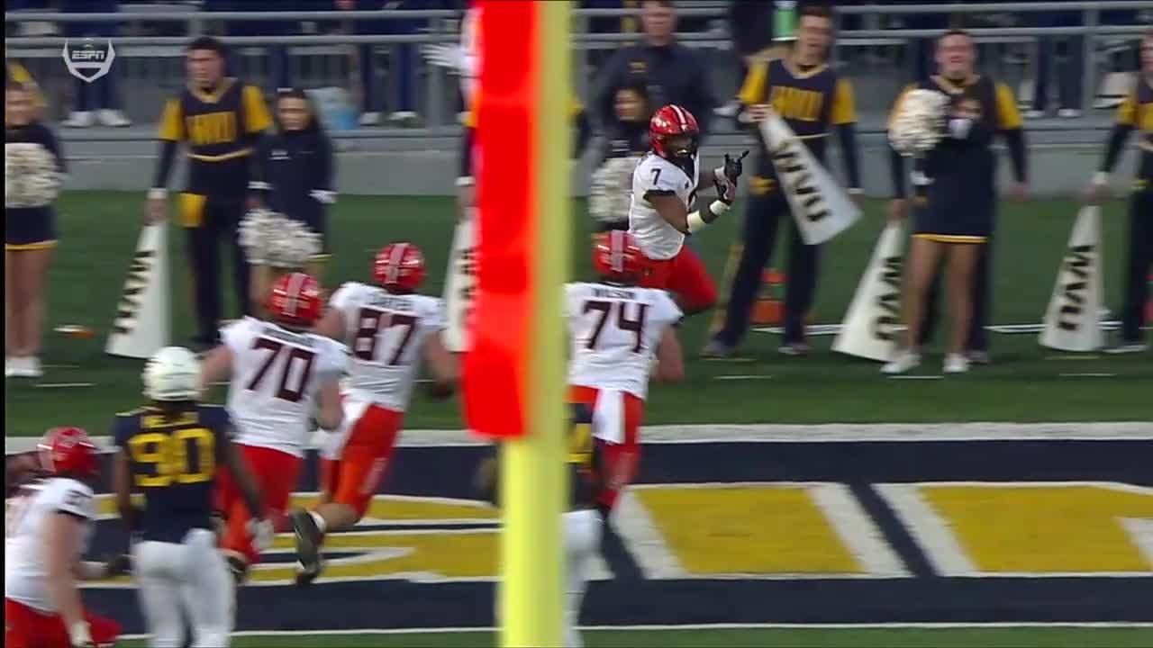 Jaylen Warren rushes up the middle for a 13-yard touchdown - ESPN Video
