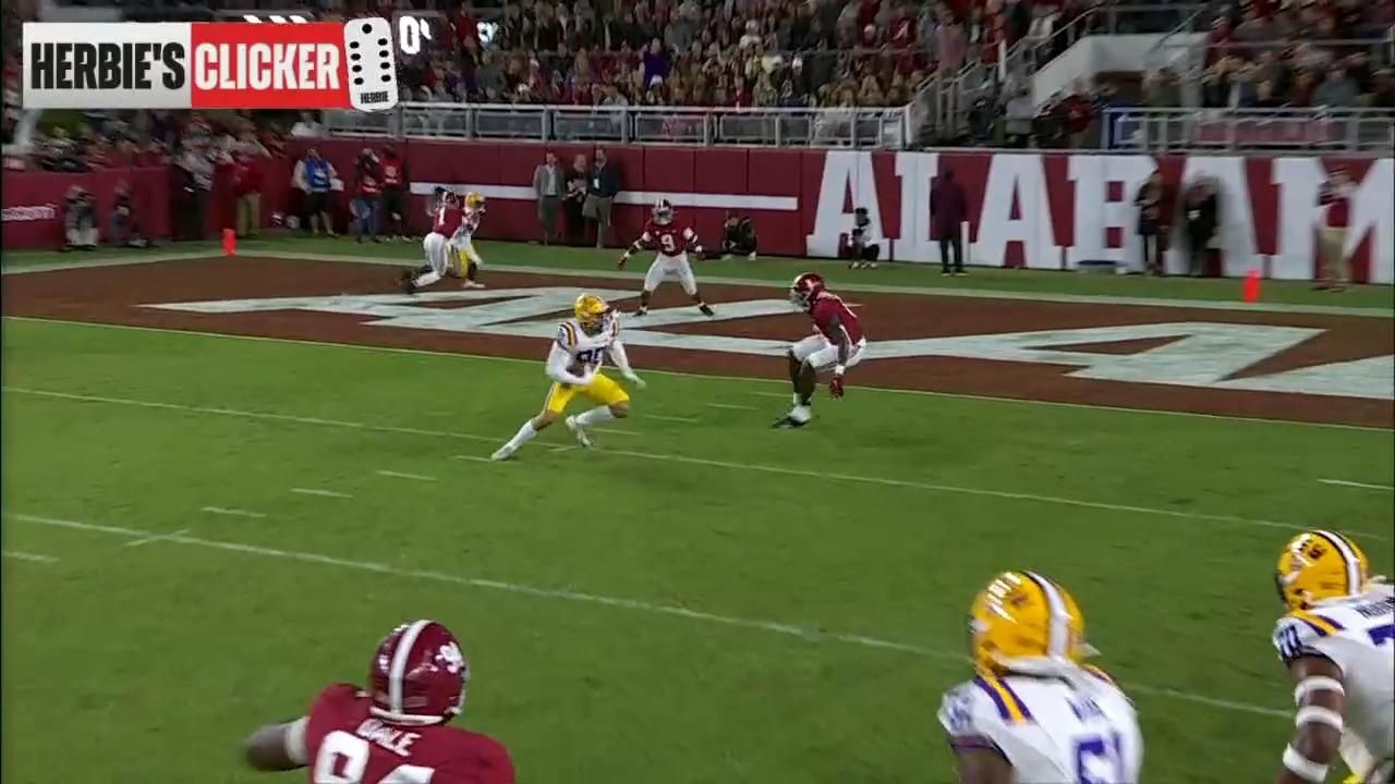 Jack Bech hauls in a TD as LSU pulls within a score - ESPN Video