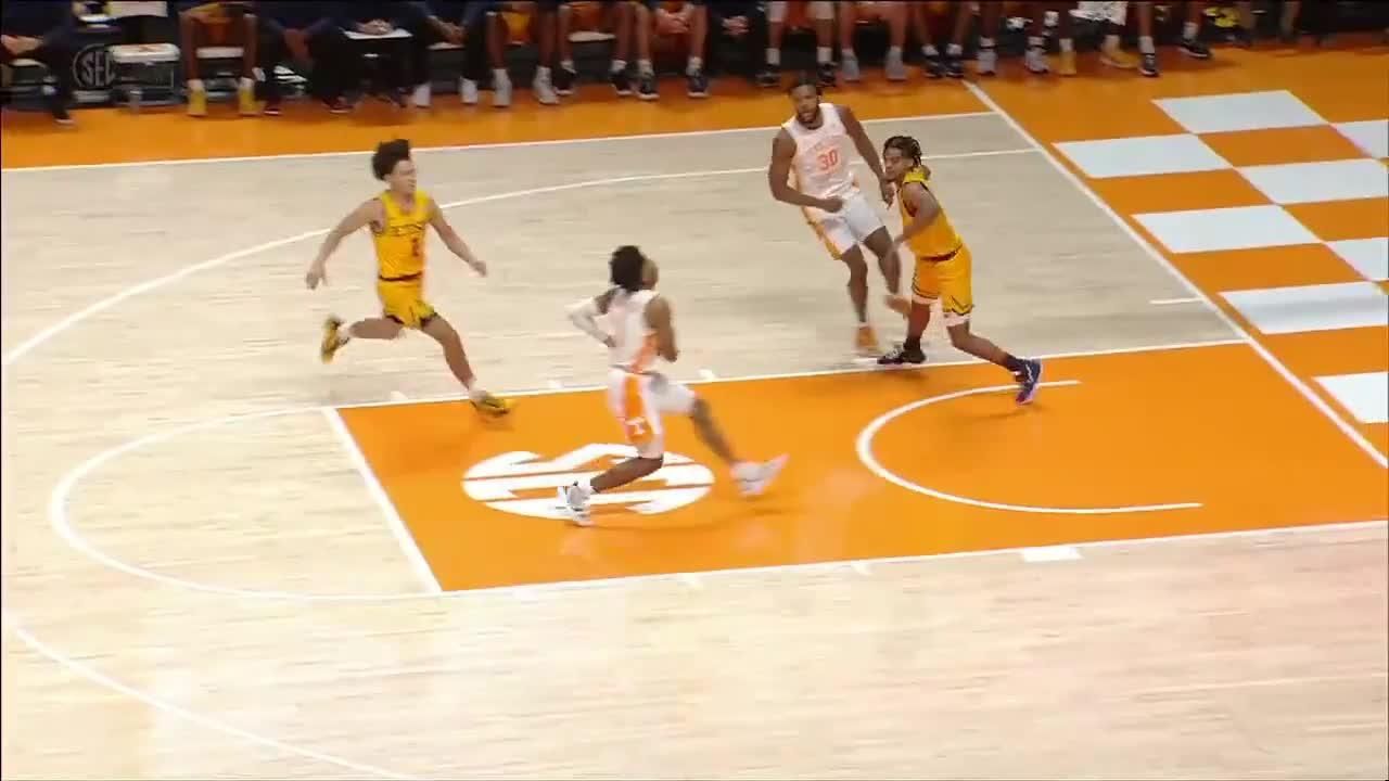 Josiah-Jordan James makes a great defensive play for the steal - ESPN Video