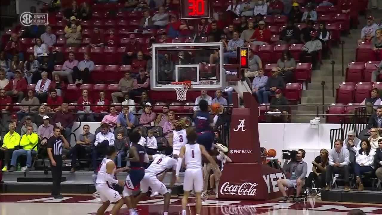 Alex Anderson flies in for putback vs. Alabama - ESPN Video