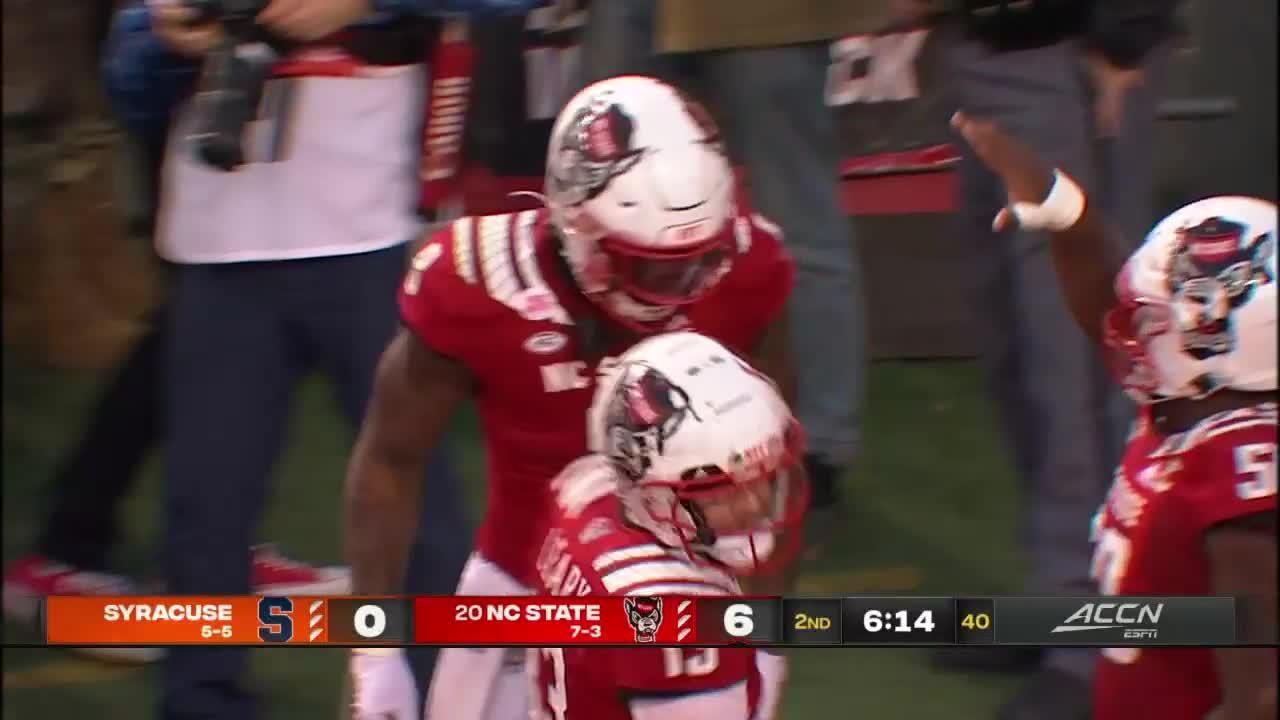 Ricky Person Jr. scores 15-yard Rushing touchdown vs. Syracuse - ESPN Video