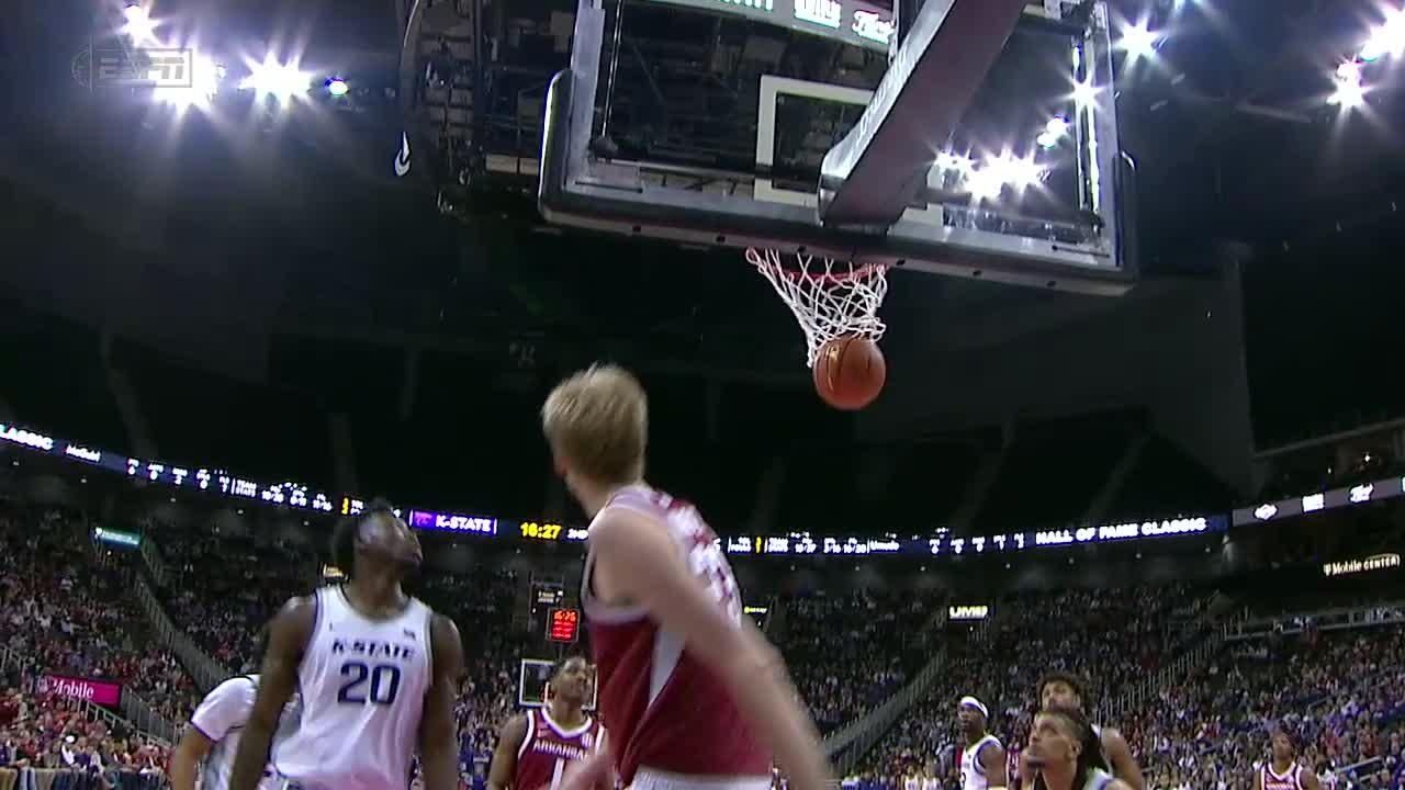 Connor Vanover shows off the athleticism with the tip-in - ESPN Video