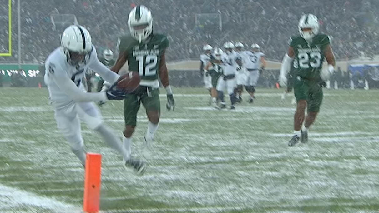 Jahan Dotson makes a leaping grab for the TD - ESPN Video