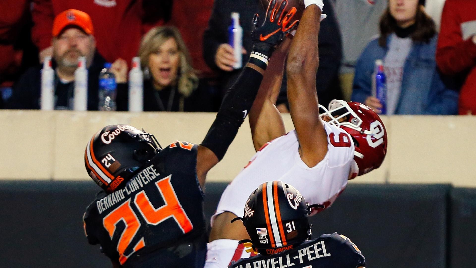 Brayden Willis makes a leaping TD grab for Oklahoma - ESPN Video