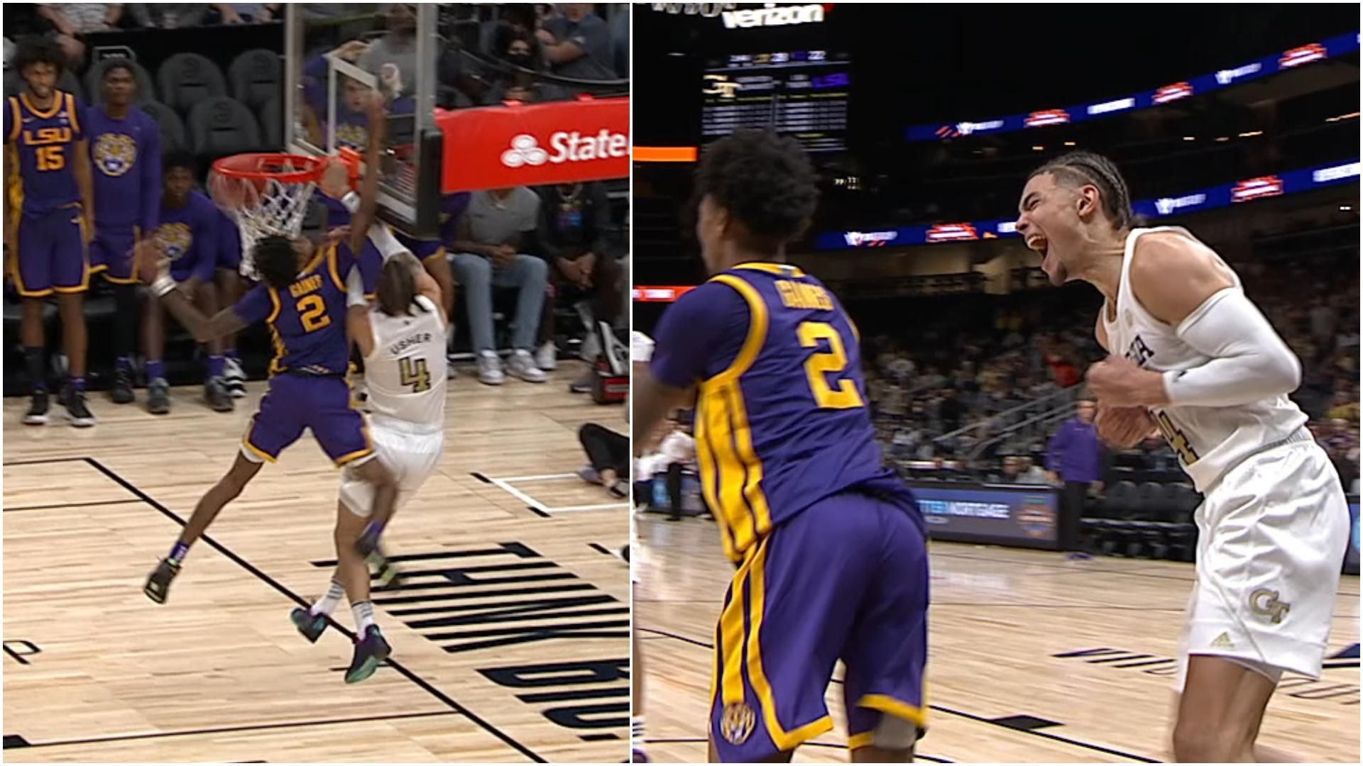 Jordan Usher posterizes LSU defender - ESPN Video