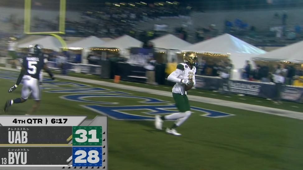 Dylan Hopkins zips in a clutch TD to give UAB the lead - ESPN Video