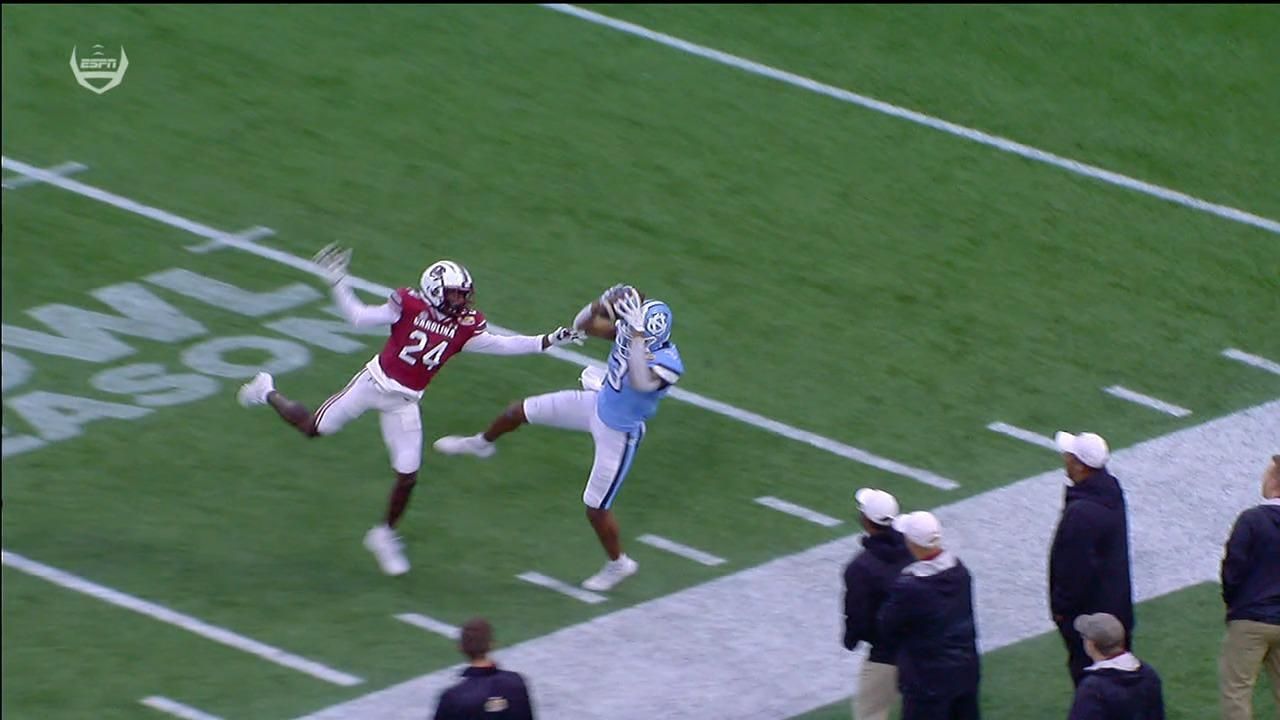 Antoine Green manages to stay in bounds for this great reception - ESPN ...