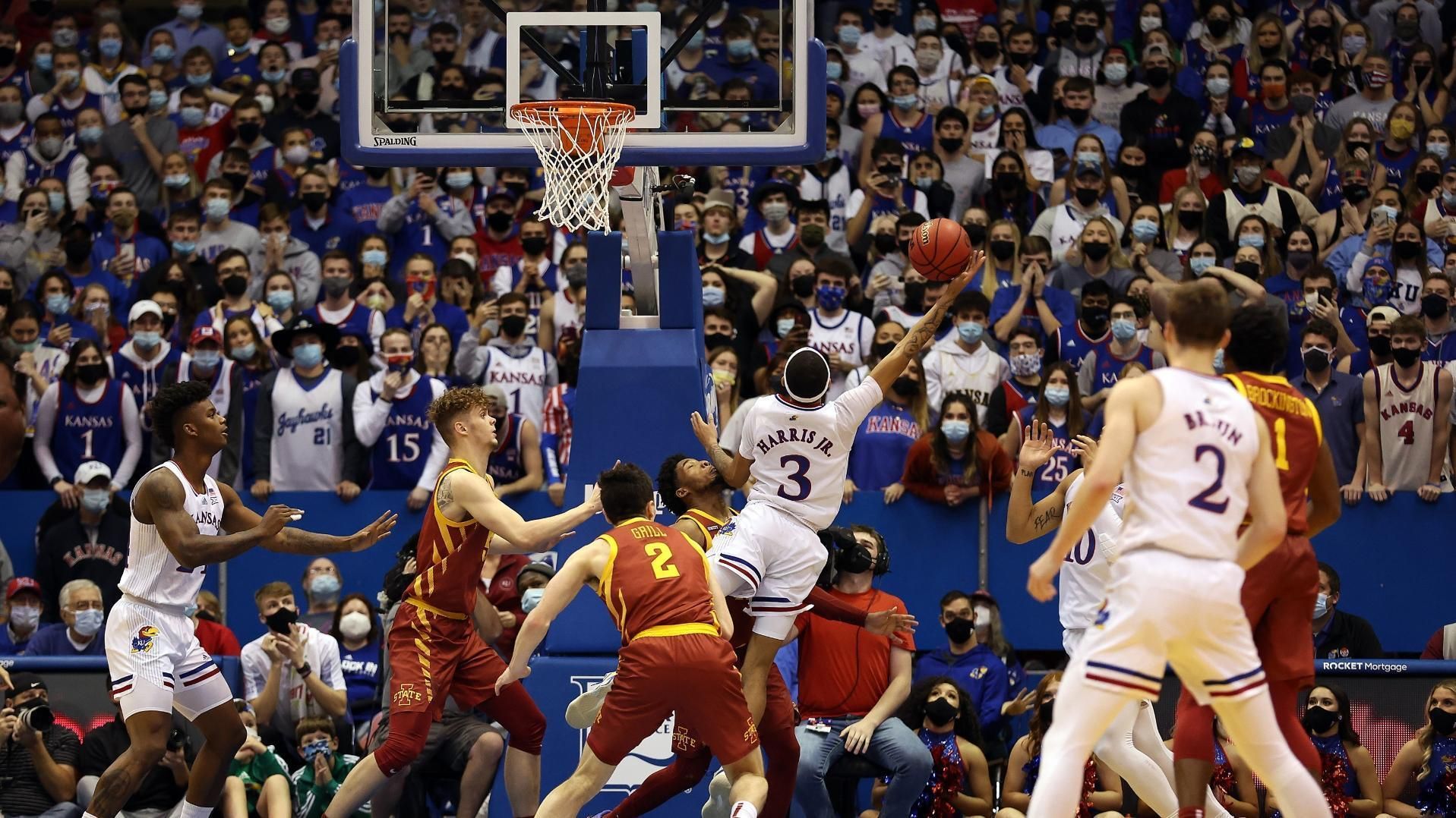 Dajuan Harris sinks go-ahead layup in Kansas win - ESPN Video