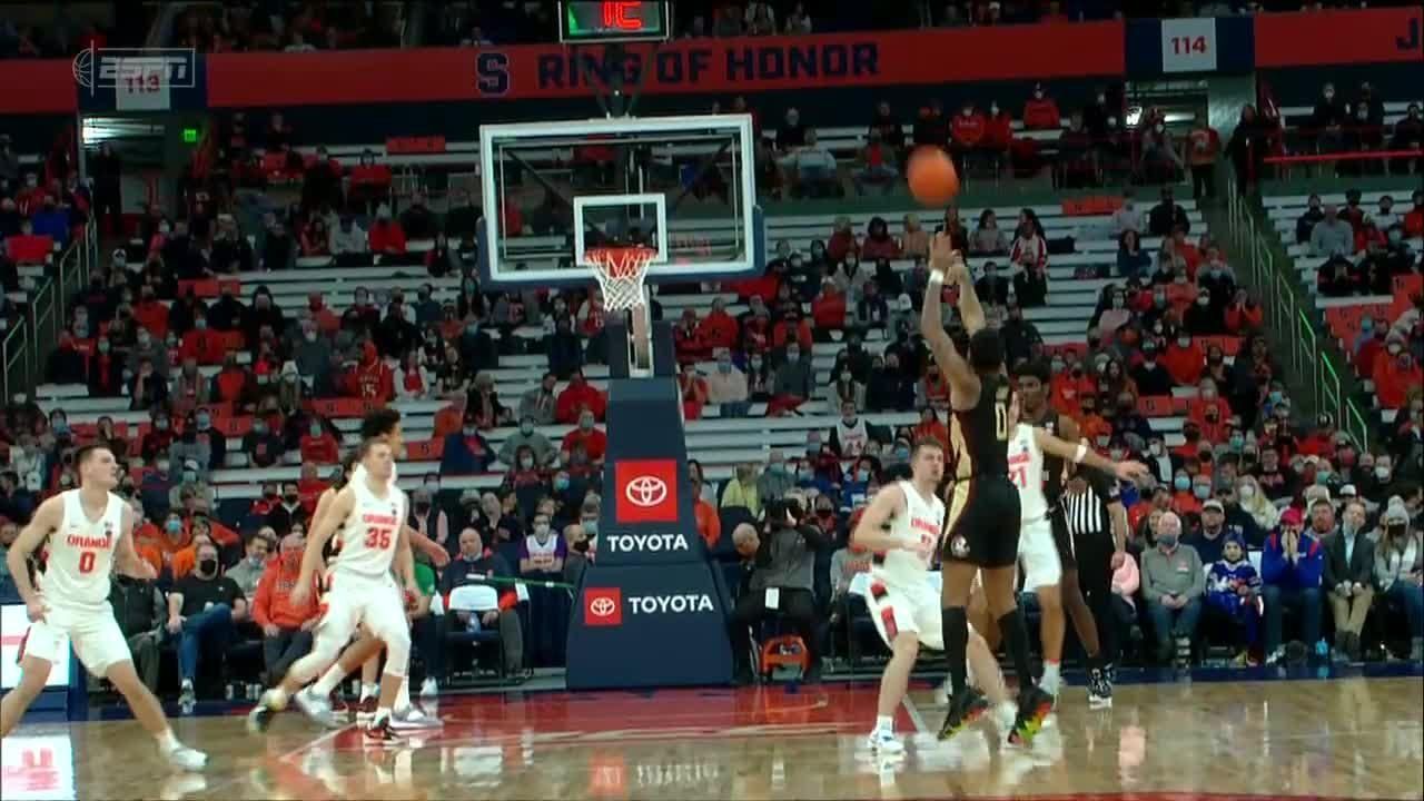 From downtown, RayQuan Evans hits the deep 3 - ESPN Video