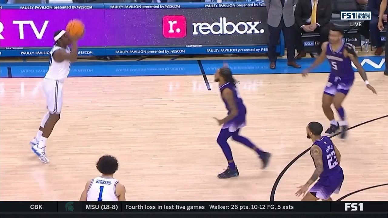 UCLA's David Singleton somehow drains this enormously long 3 - ESPN Video