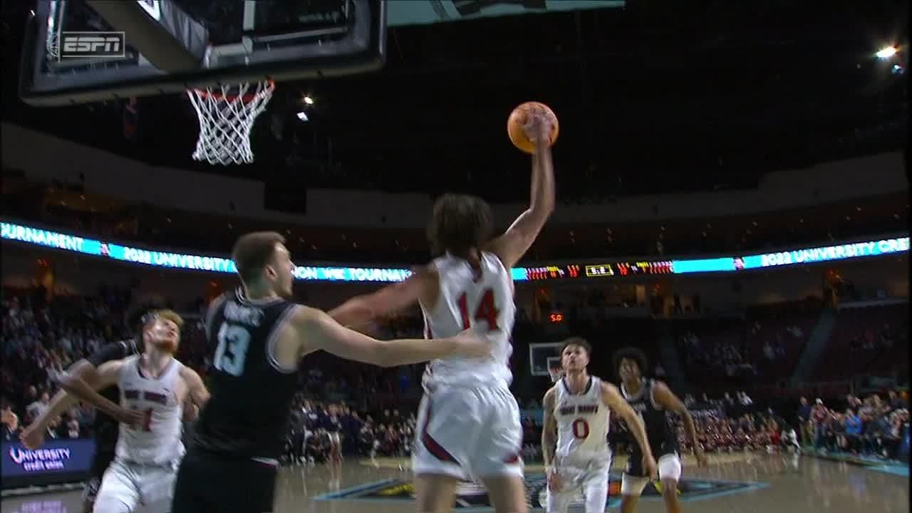 Logan Johnson denies Santa Clara Broncos with block - ESPN Video