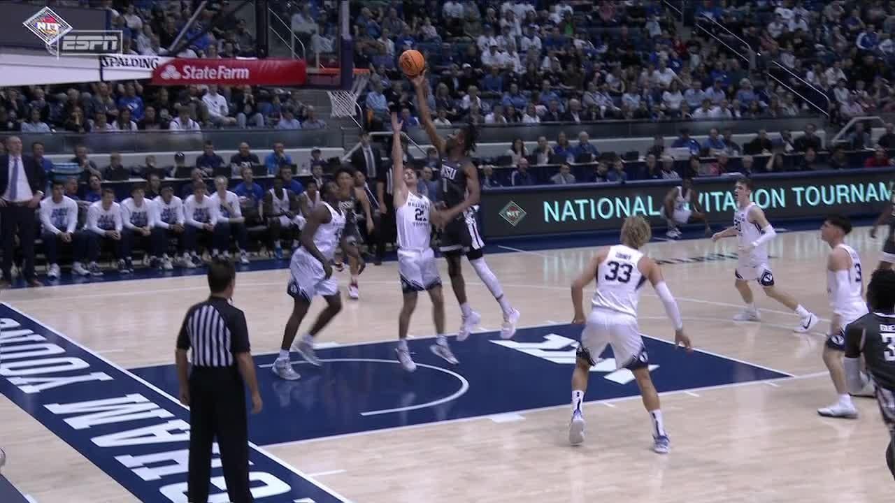 Efe Abogidi rocks the rim with powerful slam dunk - ESPN Video