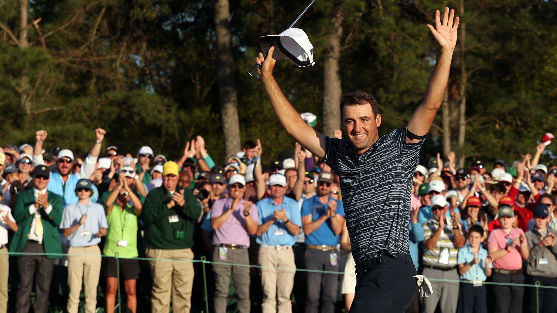 Scheffler gets his green jacket after winning the Masters - ESPN Video